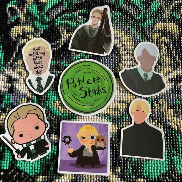 Tablets & Accessories | Bundle Of 7 Draco Malfoy Themed Stickers | Poshmark
